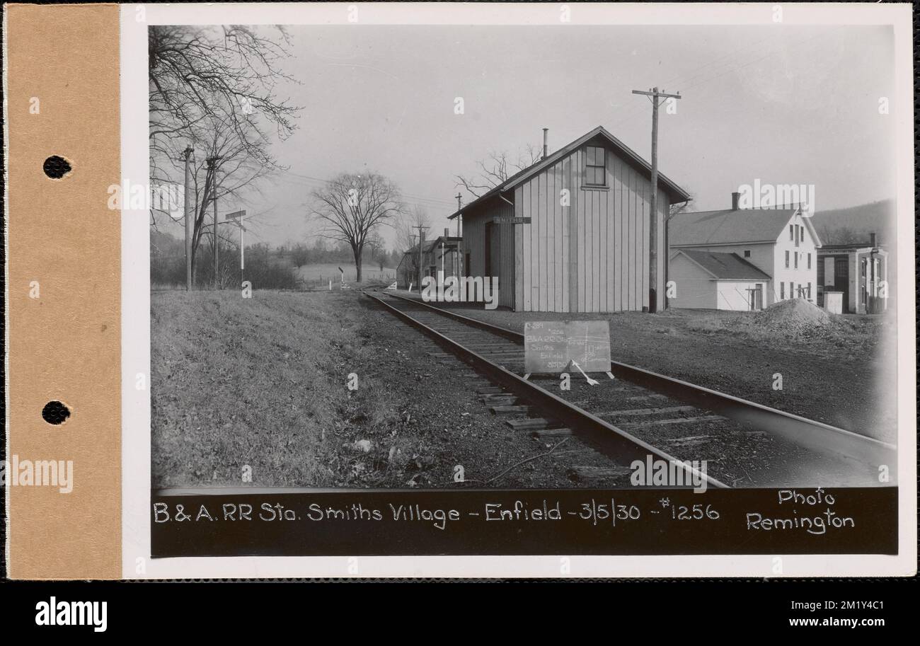 Boston & Albany Railroad Station - Smiths Village, Enfield, Mass., Mar ...