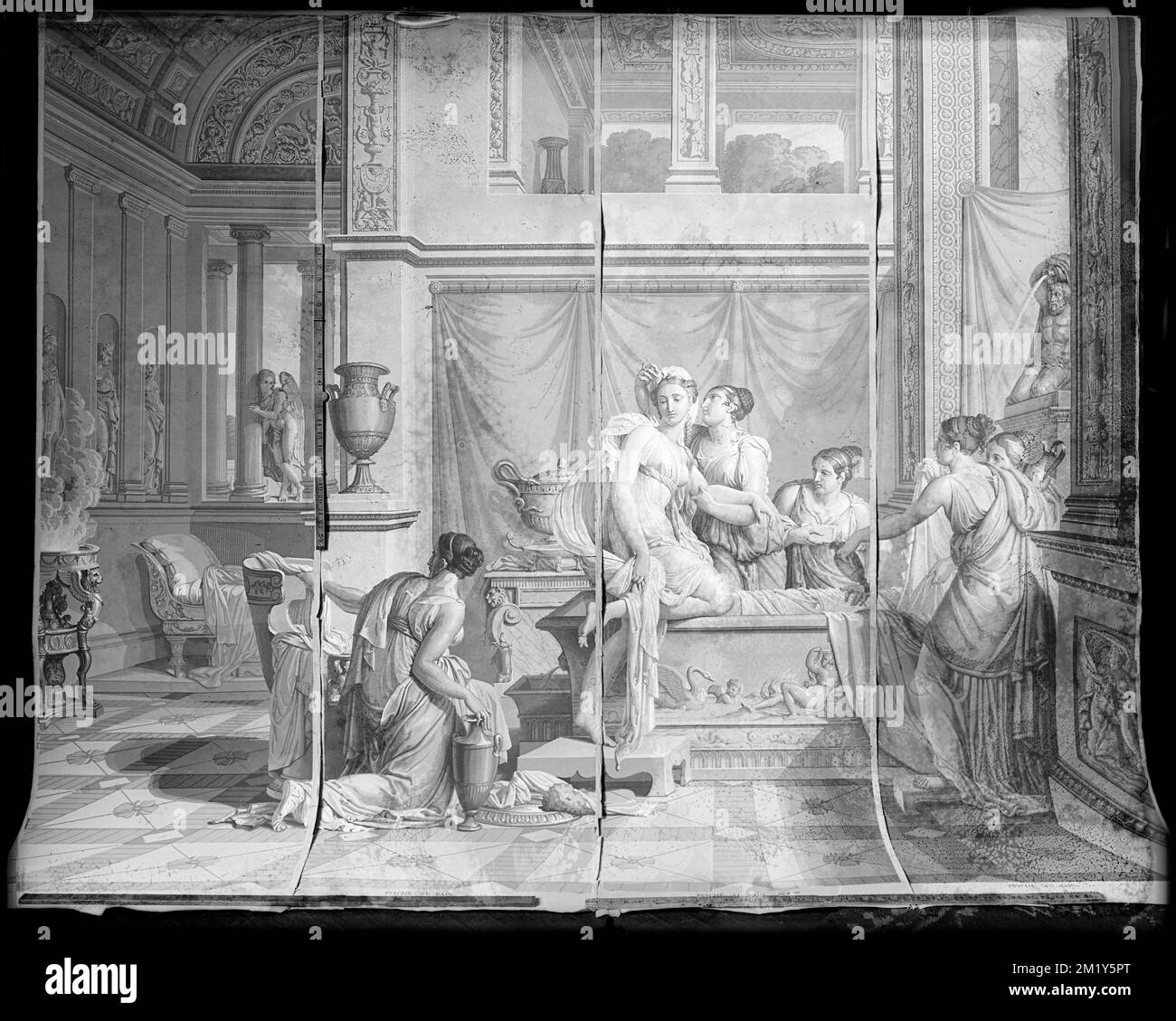 Boston, 40 Beacon Street, interior detail, Daniel P. Parker house ...