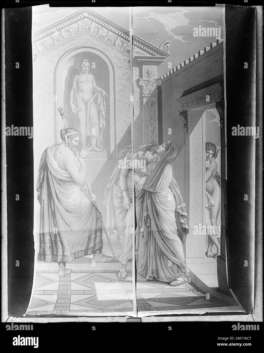 Boston, 40 Beacon Street, interior detail, wallpaper, made for Alley ...