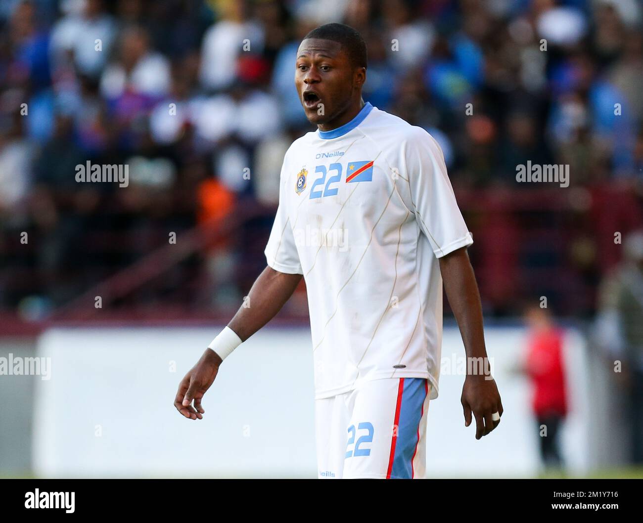 20150609 - MONS, BELGIUM: DR Congo's defender Chancel Mbemba pictured ...