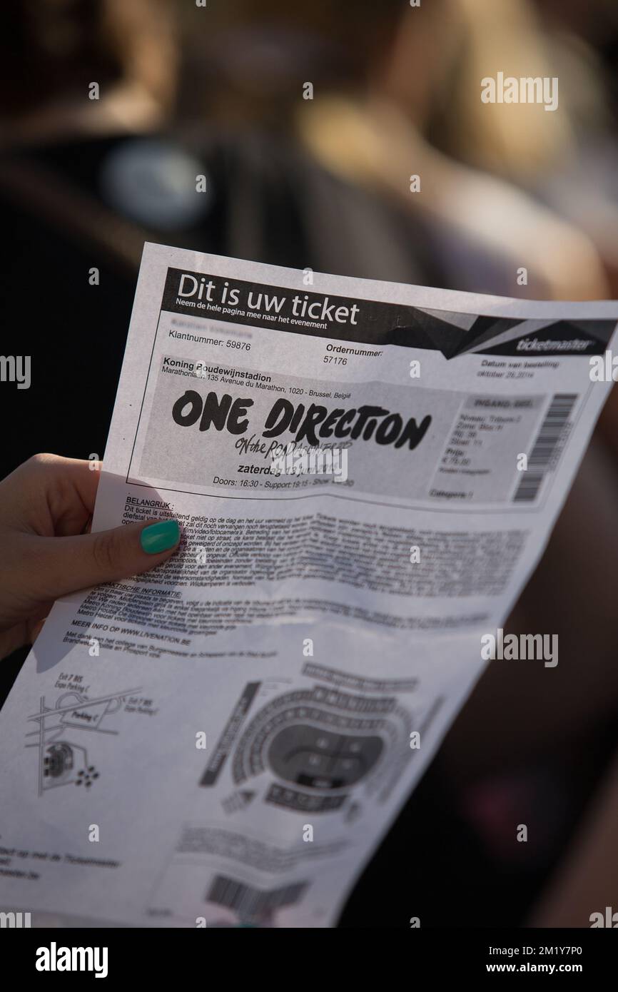 One Direction Concert Ticket