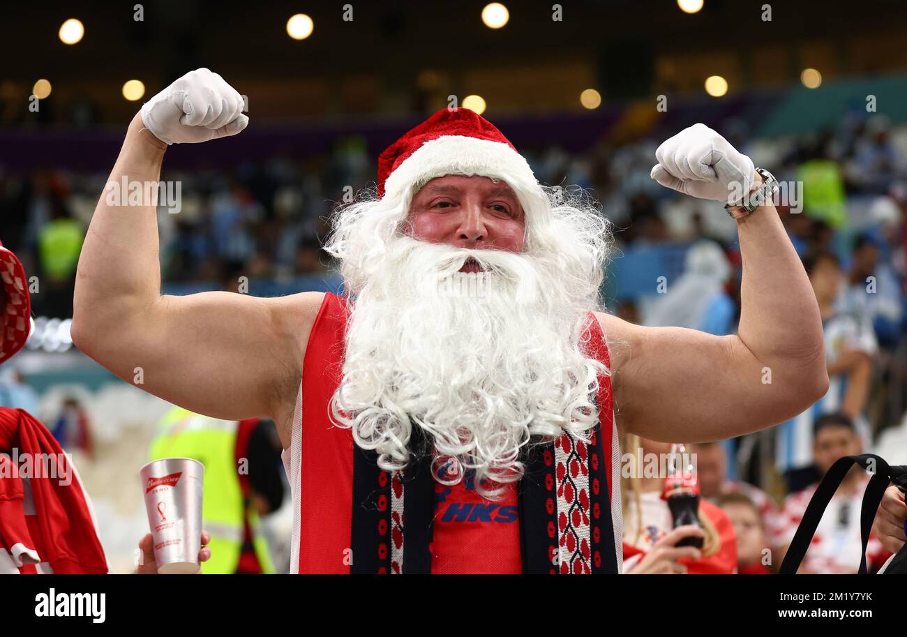 Doha, Qatar, 13th December 2022. Croatia fans during the FIFA World Cup ... Doha, Qatar, 13th December 2022. Croatia fans during the FIFA World Cup ...