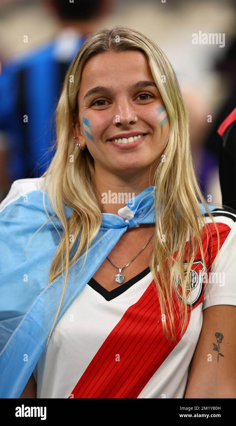 Doha, Qatar, 13th December 2022. Argentina fans during the FIFA World ...