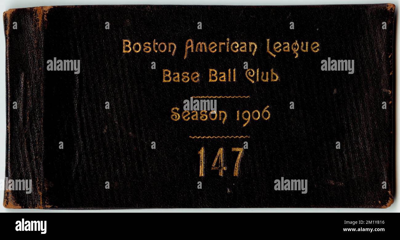 Boston Americans season pass, 1906 , Souvenirs, Baseball, Boston Red ...