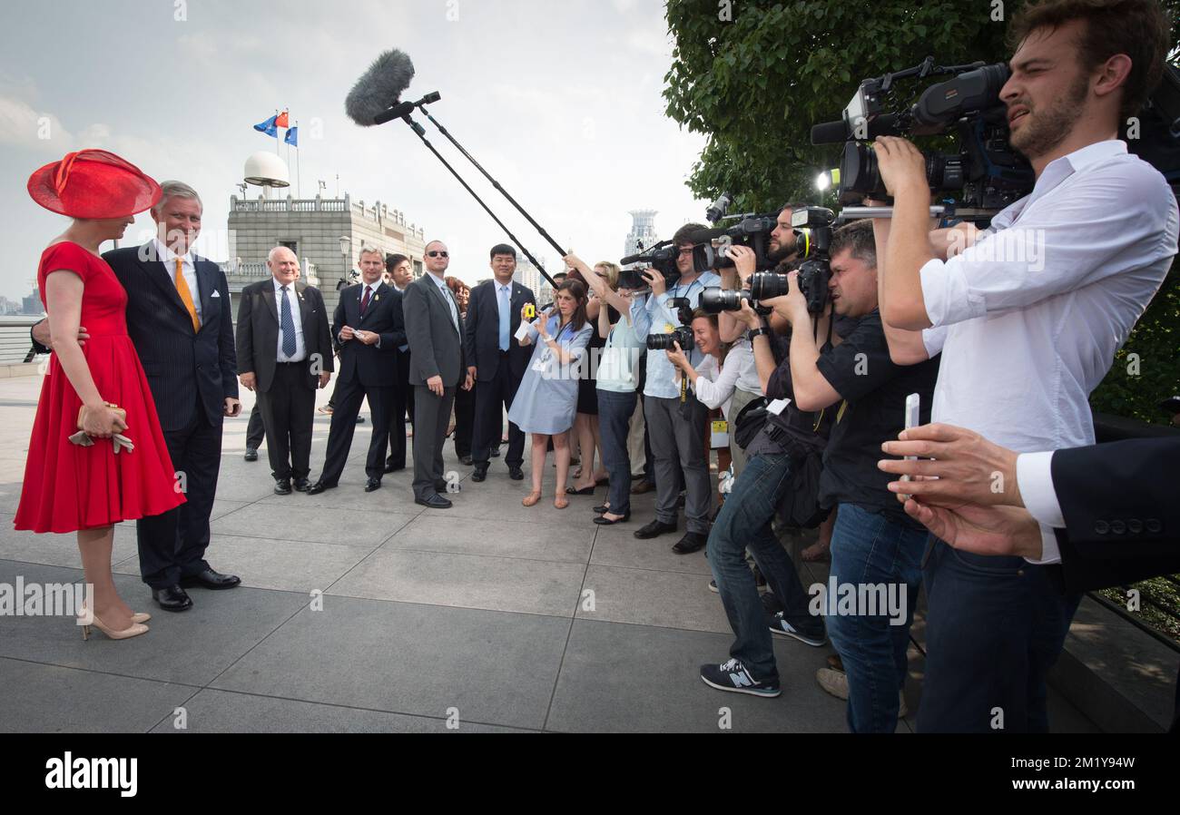 20150625 - SHANGHAI, CHINA: Queen Mathilde and King Philippe - Filip of ...