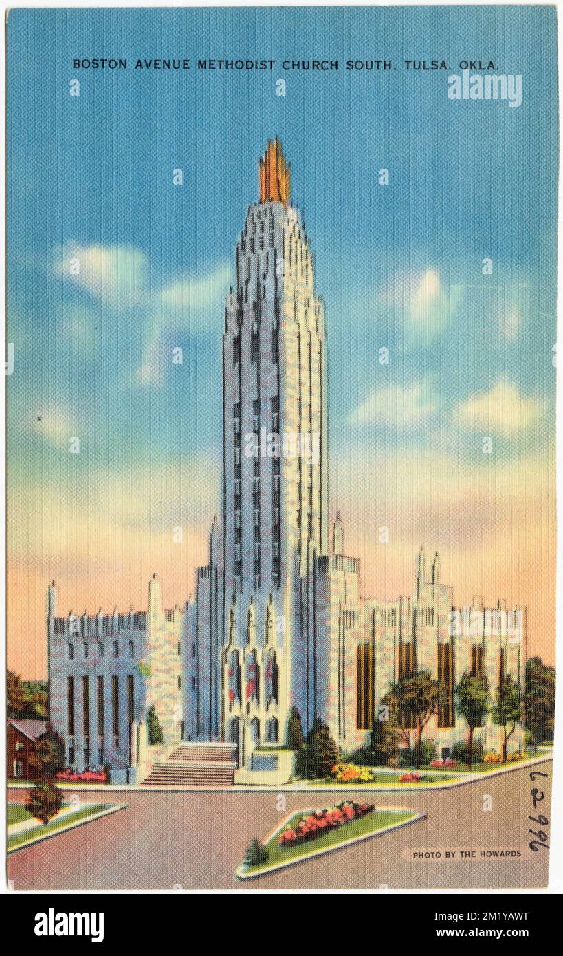 Boston Avenue Methodist Church South, Tulsa, Okla. , Churches, Tichnor ...