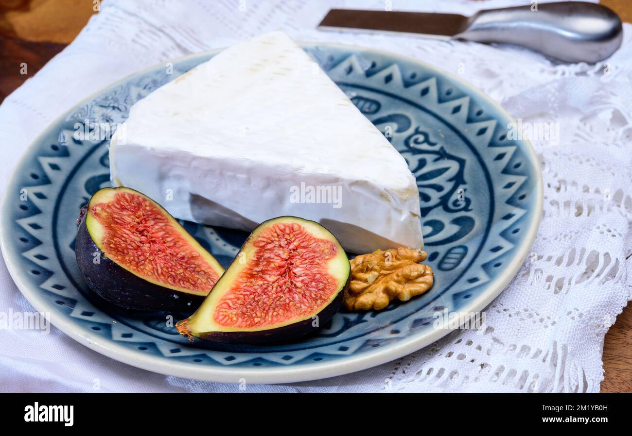 Cheese collection, French brie de Meaux cheese from Seine-et-Marne ...