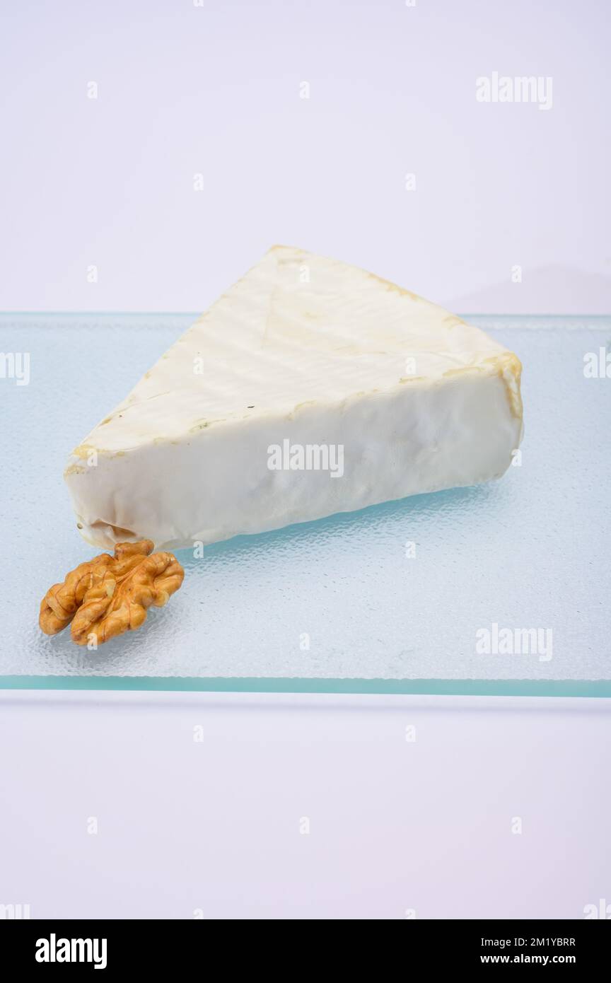 Cheese collection, French brie de Meaux cheese from Seine-et-Marne ...