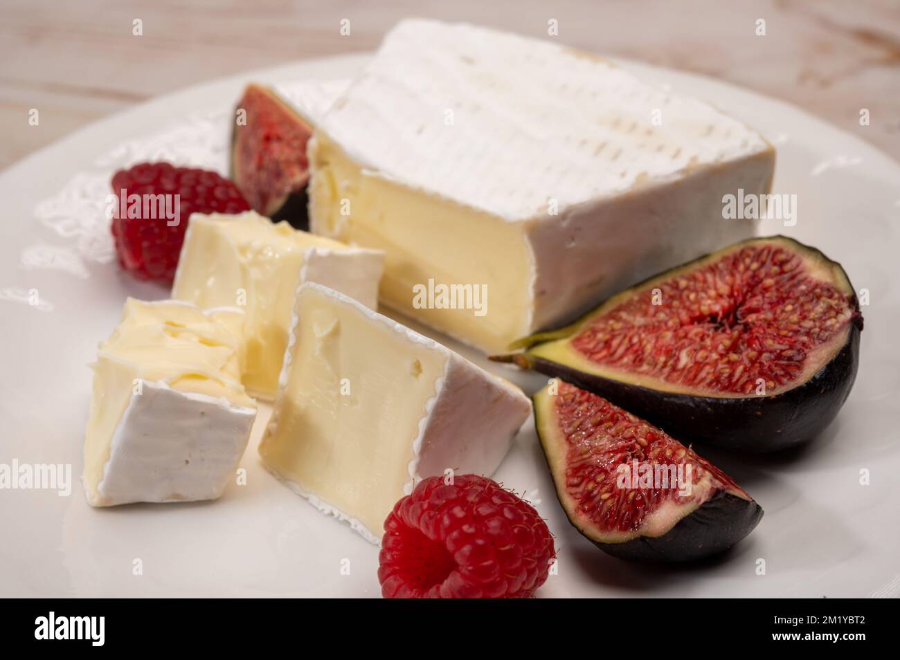 Cheese collection, French brie de Meaux cheese from Seine-et-Marne ...