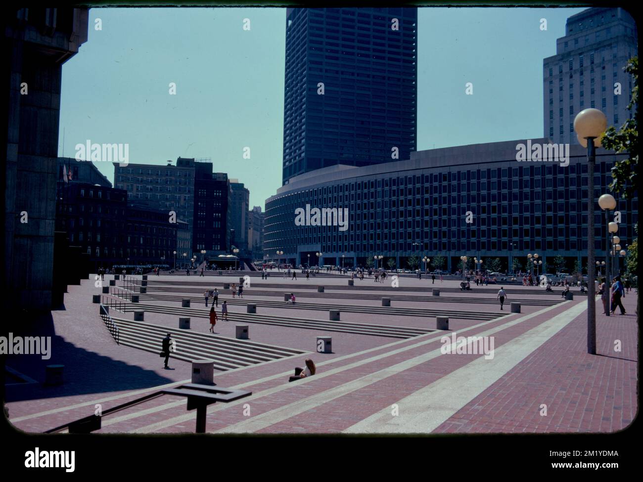 Boston City Hall Plaza and Center Plaza , Plazas, Office buildings ...