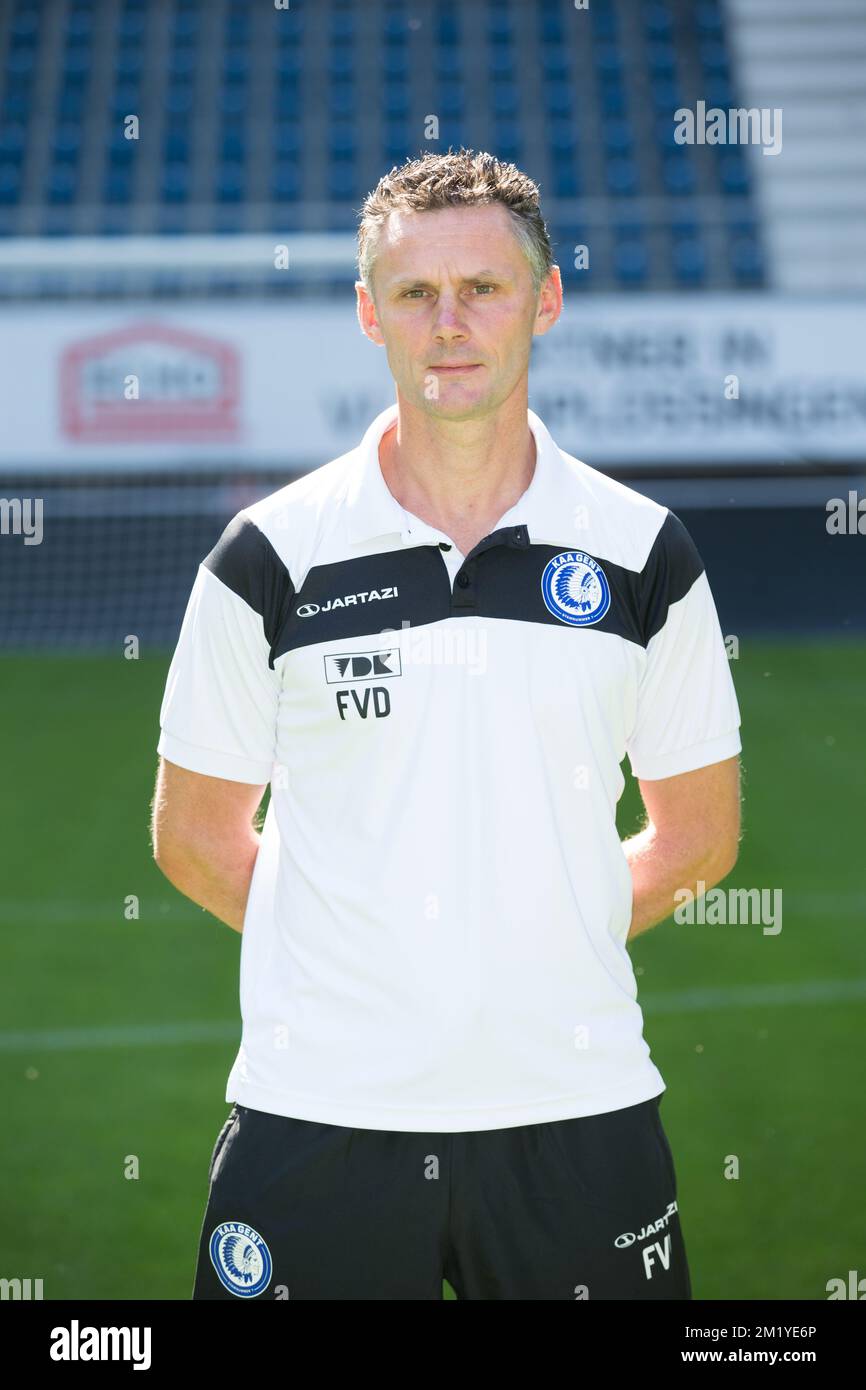 Gent's keeper coach Francky Vandendriessche pictured during the 2015 ...