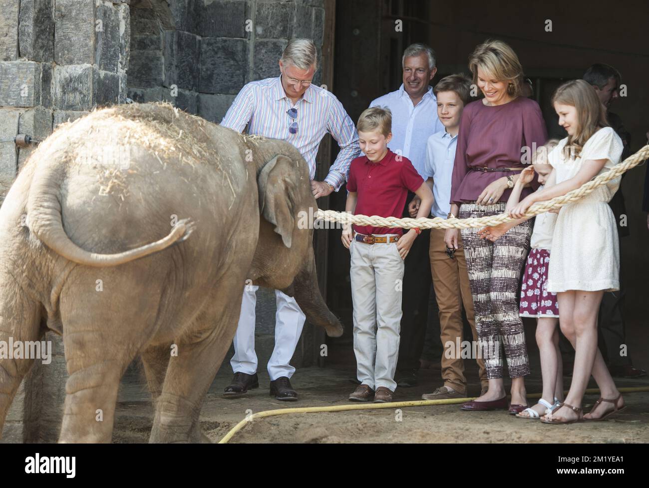 King Philippe - Filip of Belgium, Pairi Daiza director Eric Domb ...