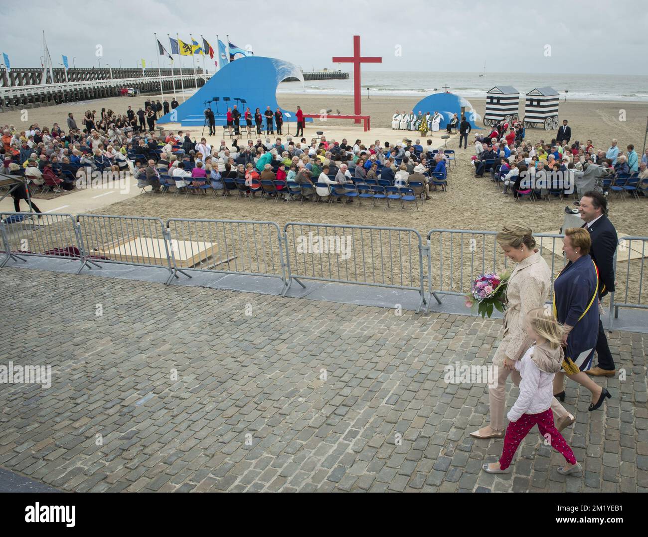 Princess Eleonore, Queen Mathilde of Belgium, Anne Martens and Patrick ...