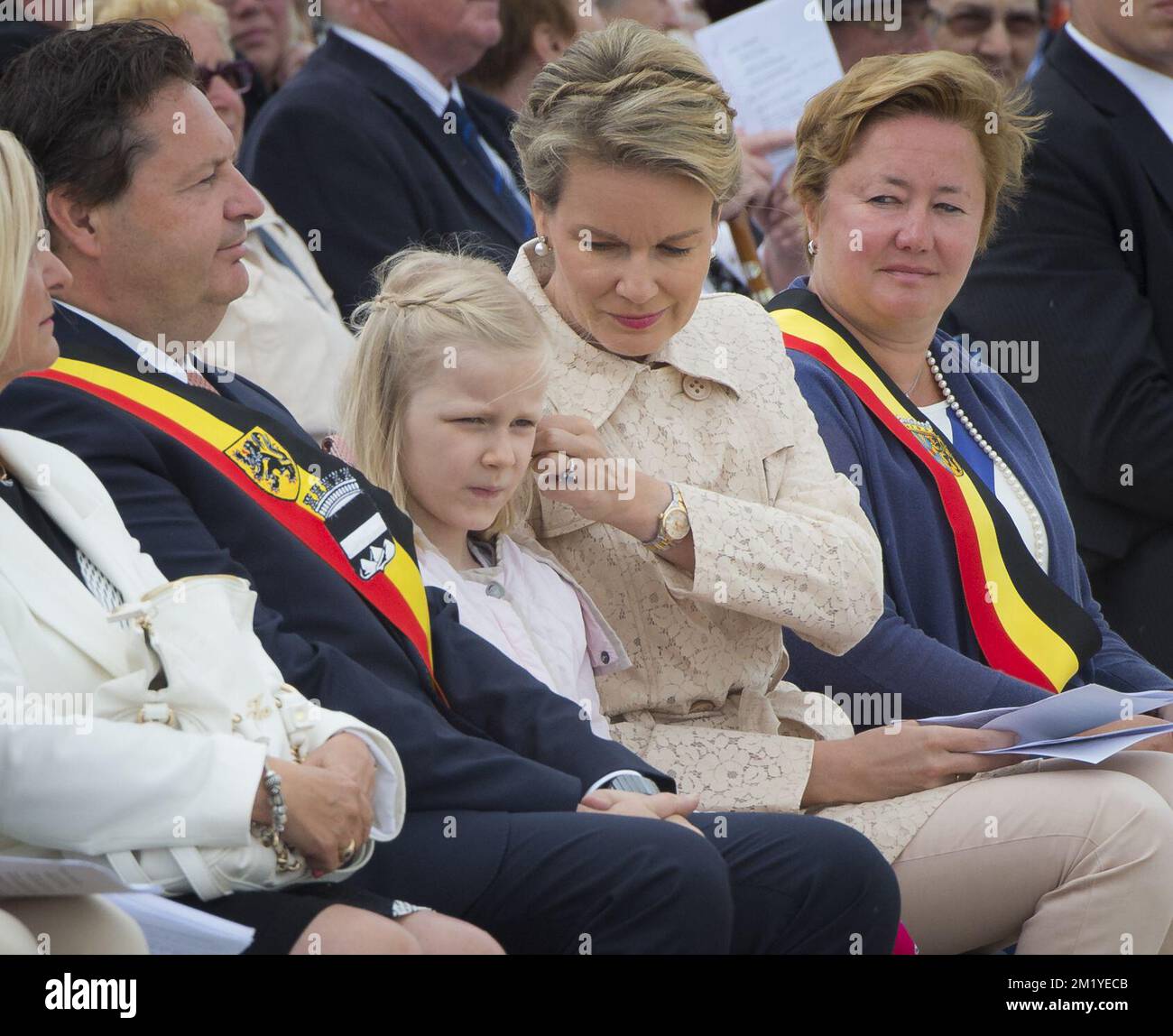 Patrick De Klerck, Princess Eleonore, Queen Mathilde of Belgium and ...