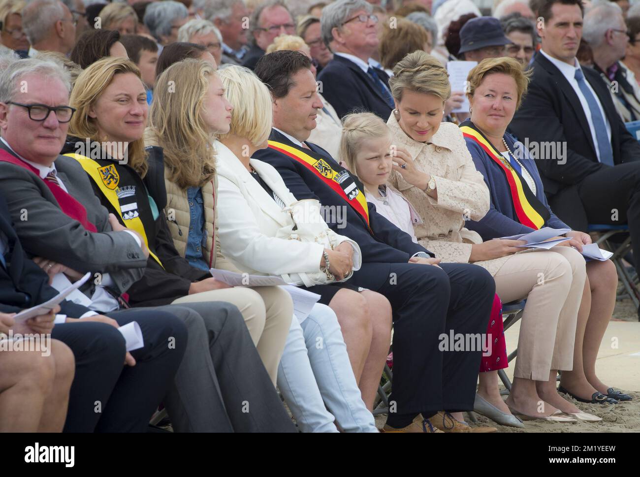 Patrick De Klerck, Princess Eleonore, Queen Mathilde of Belgium and ...