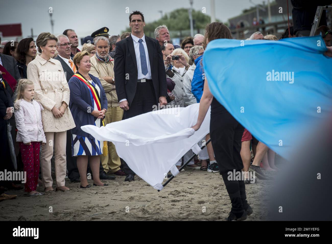 Princess Eleonore, Queen Mathilde of Belgium and Anne Martens pictured ...