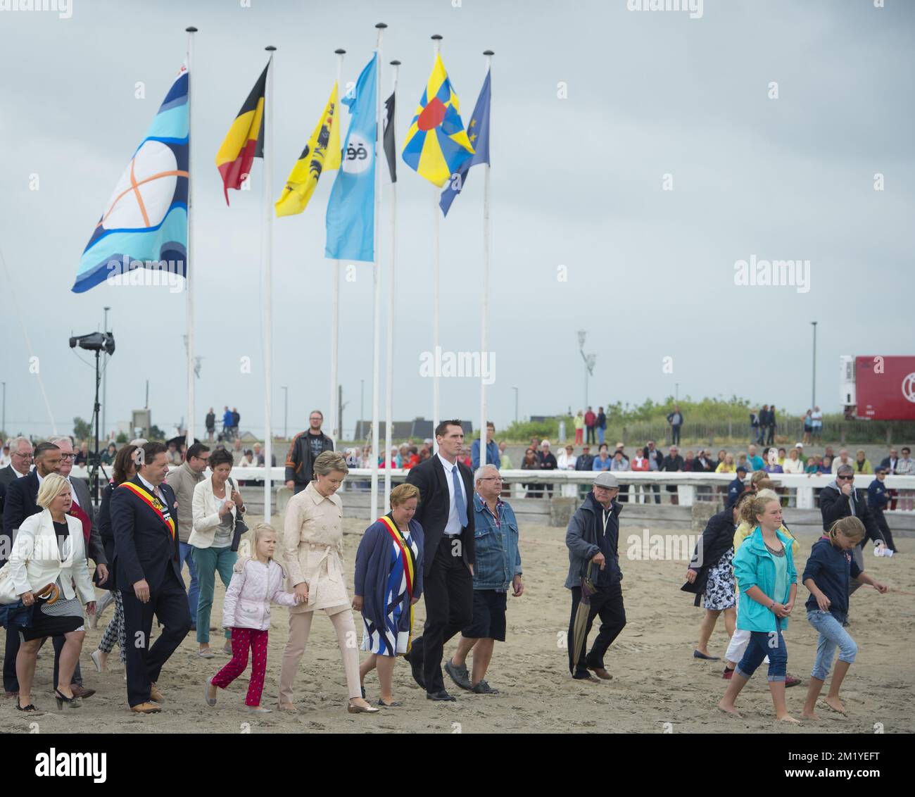Patrick De Klerck, Princess Eleonore, Queen Mathilde of Belgium and ...