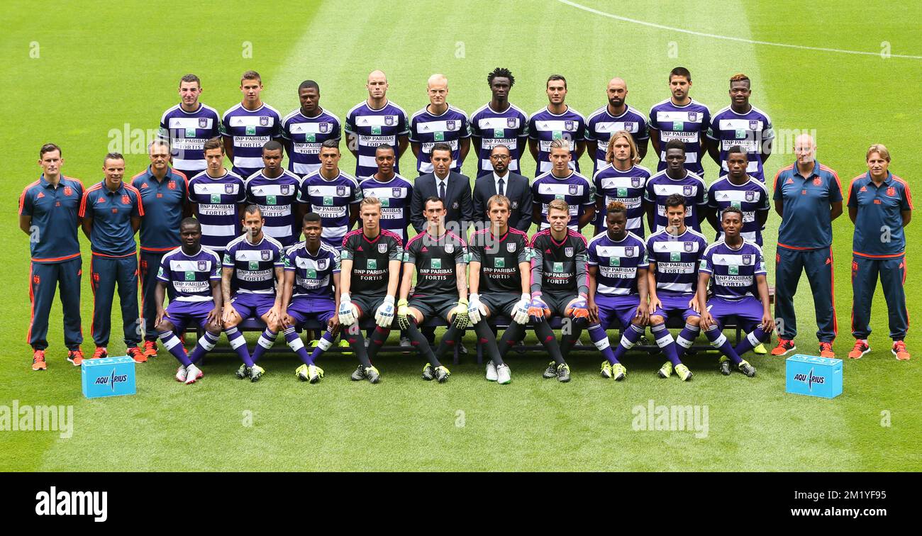 (Back Row L-R), Michael Heylen, Leander Dendoncker, Chancel Mbemba ...