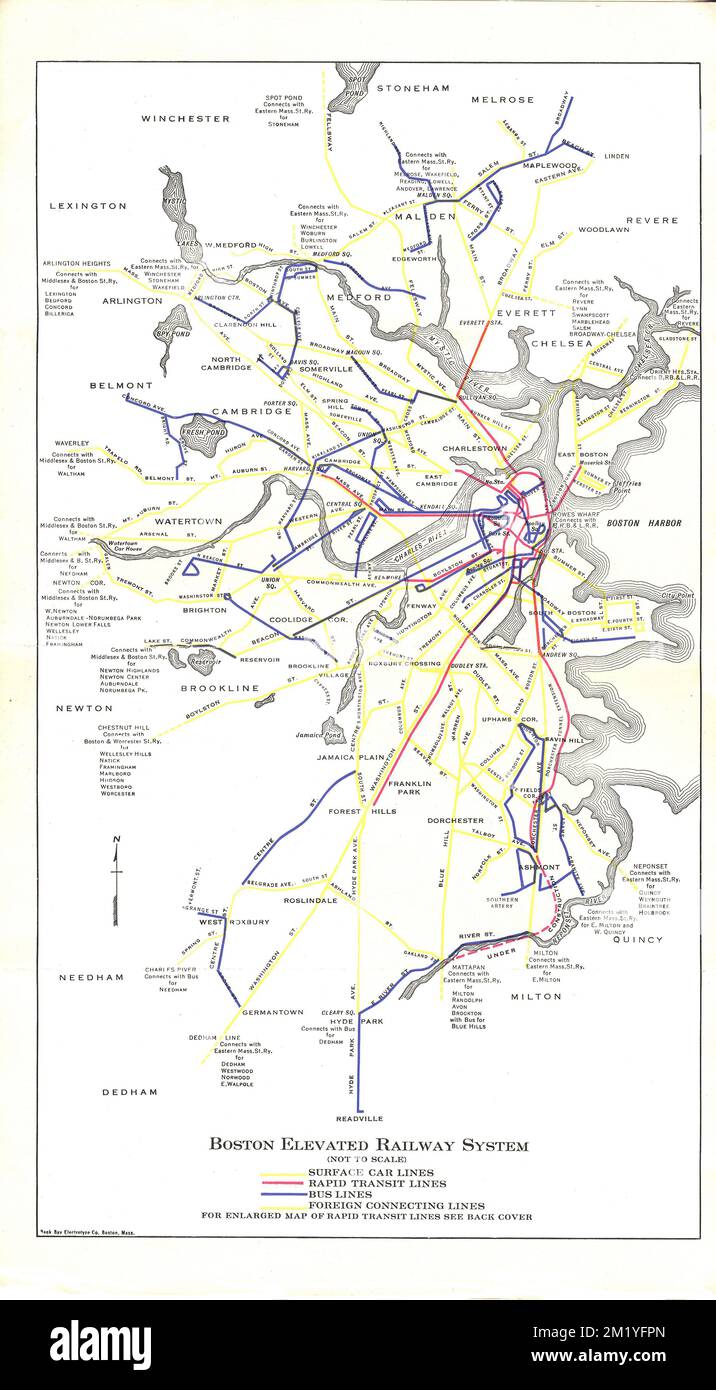 Boston Elevated Railway system , Local transit, Massachusetts, Boston ...