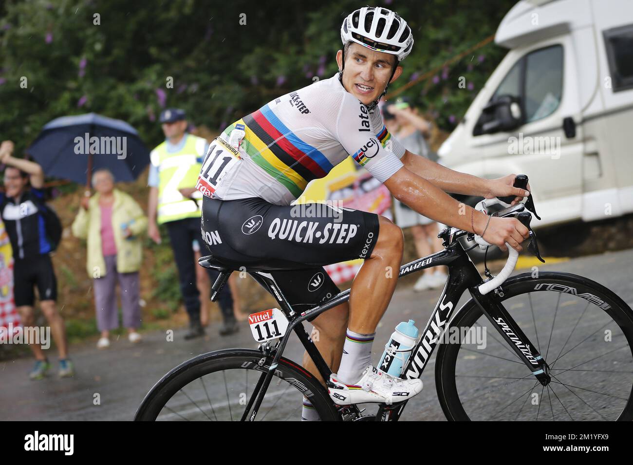 Polish world champion Michal Kwiatkowski of team Etixx - Quick-Step ...