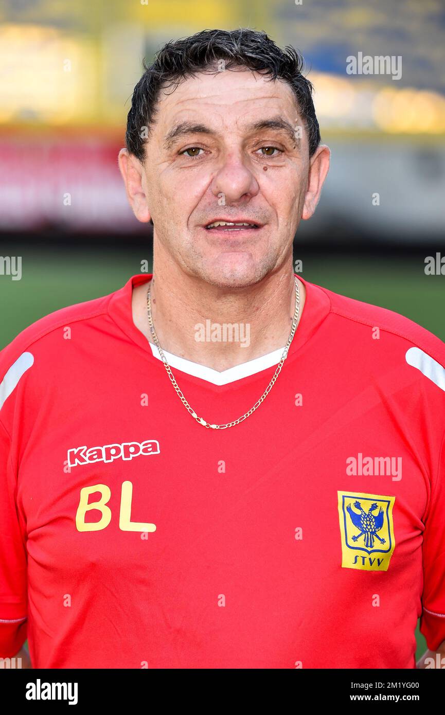 STVV's warehouseman Benny Liebens poses for the photographer during the ...