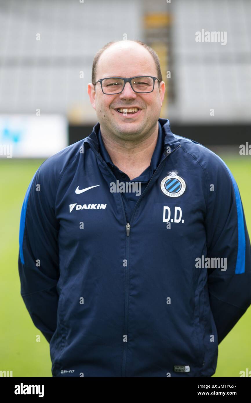 Club's physiotherapist Dimitri Dimi Dobbenie poses for the photographer ...