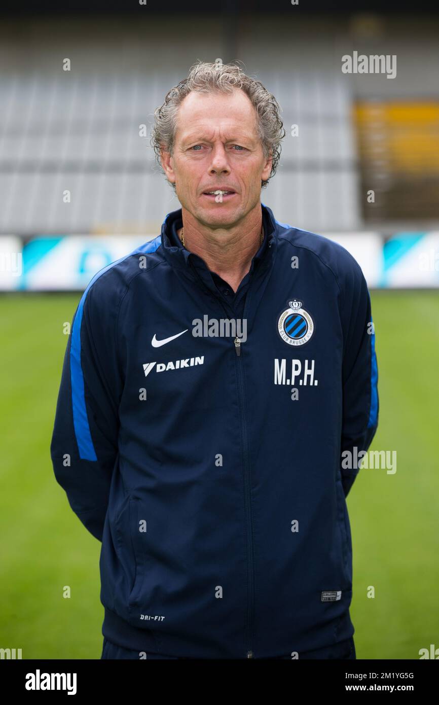 Club's head coach Michel Preud'homme poses for the photographer during ...