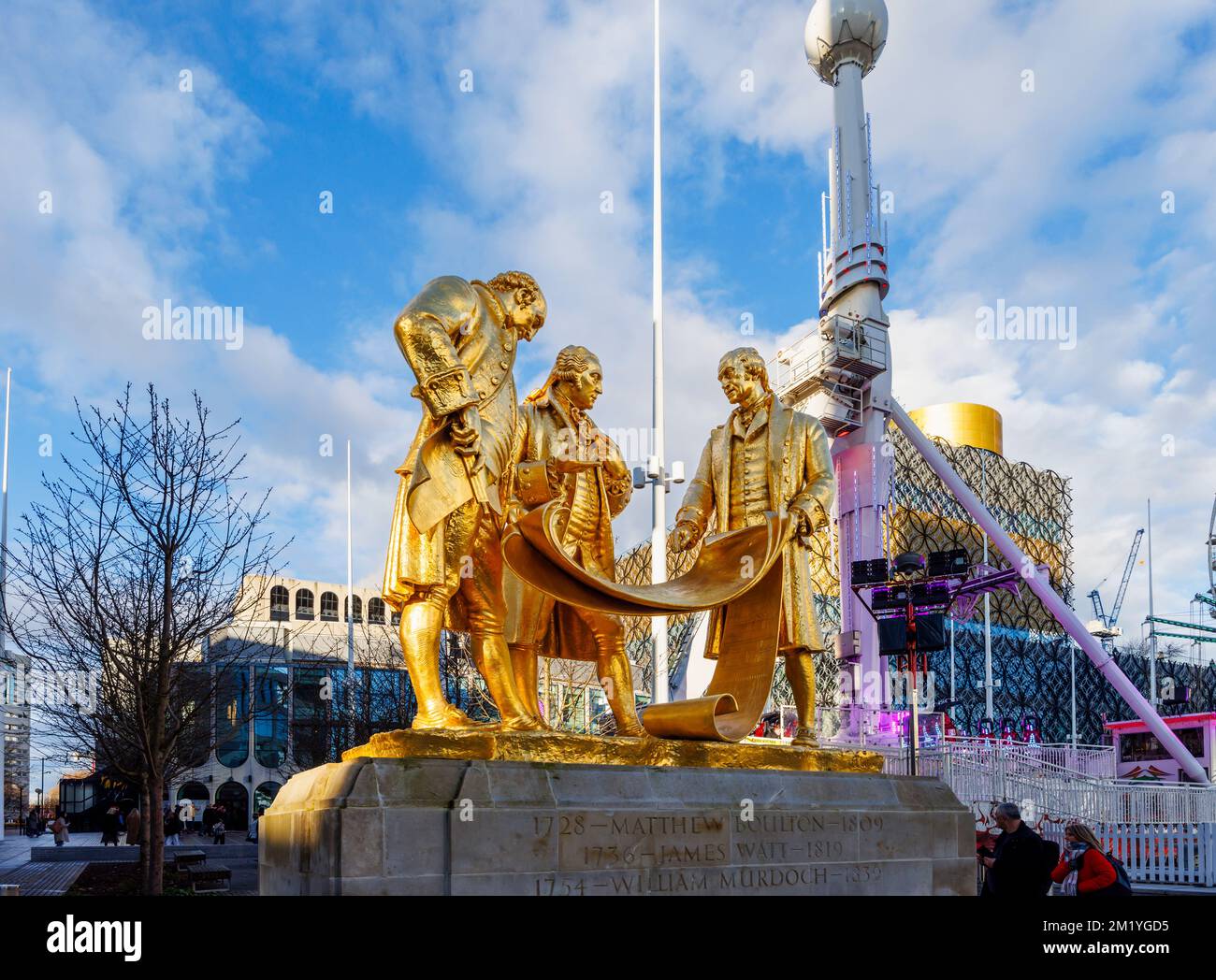 The Golden Boys Statue of Matthew Boulton, James Watt and William ...
