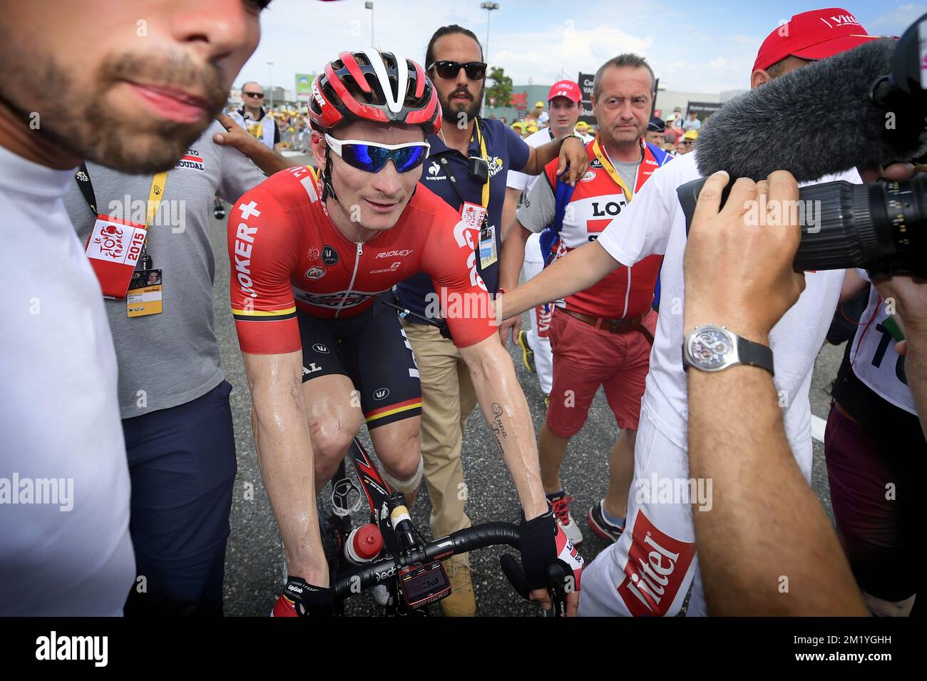 German Andre Greipel of Lotto - Soudal pictured after the arrival of ...