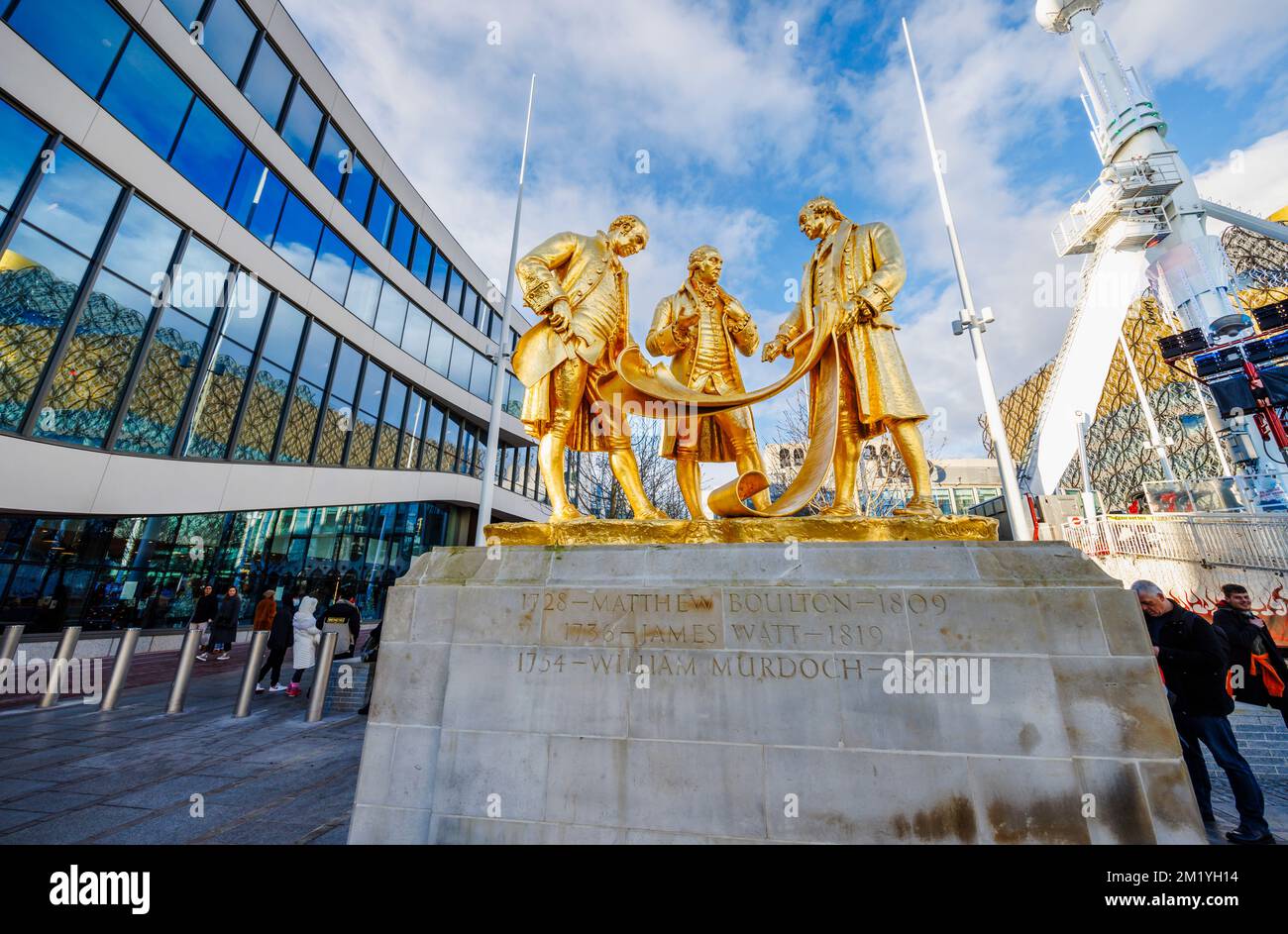 The Golden Boys Statue of Matthew Boulton, James Watt and William ...