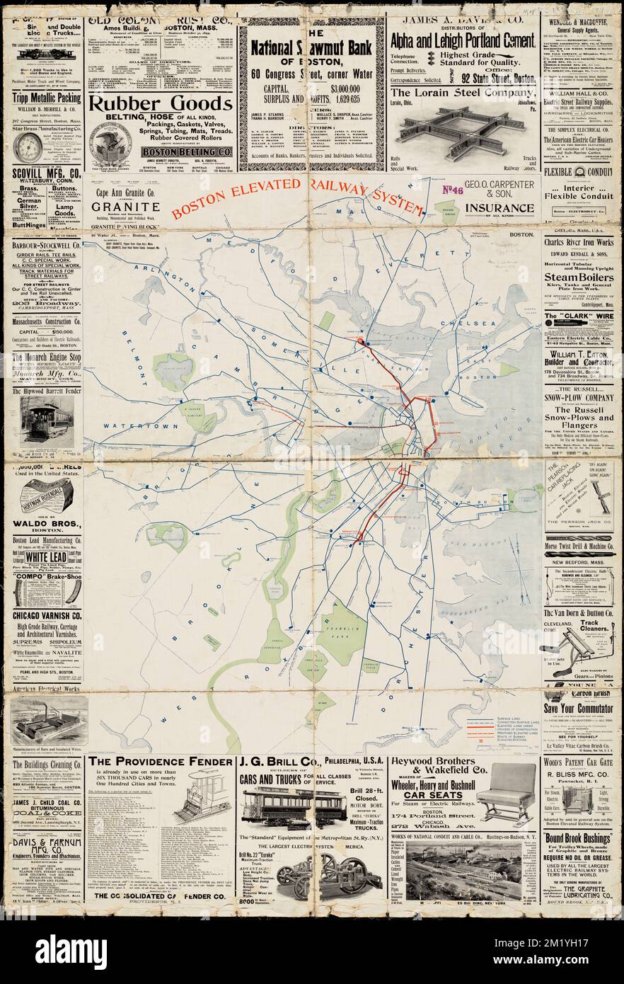 Boston elevated railway system , Street-railroads, Massachusetts ...