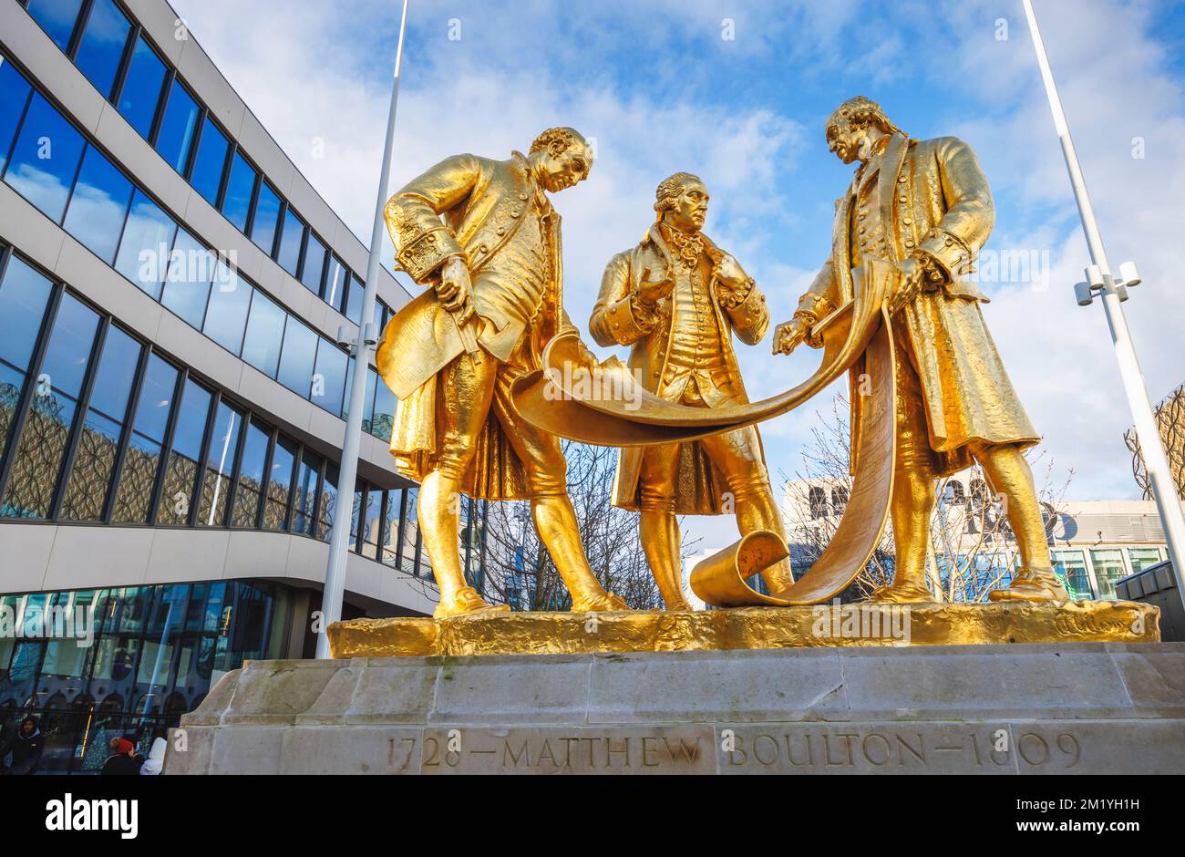 The Golden Boys Statue of Matthew Boulton, James Watt and William ...