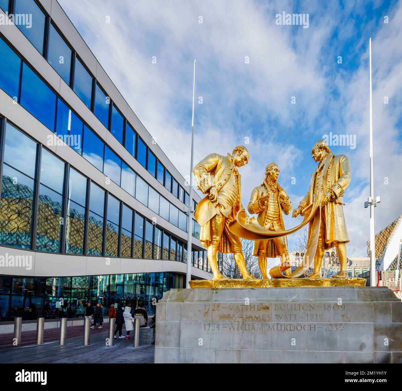 The Golden Boys Statue of Matthew Boulton, James Watt and William ...