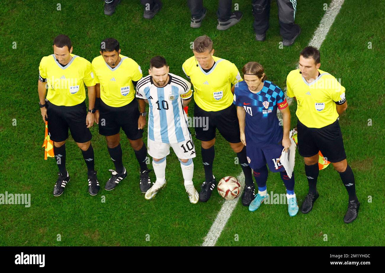 Luka modric lionel messi world cup 2022 hi-res stock photography and ...