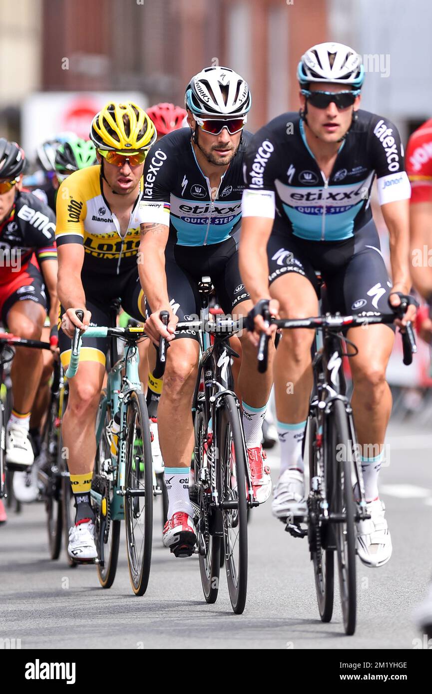 Belgian Tom Boonen of team Etixx - Quick-Step pictured in action during ...
