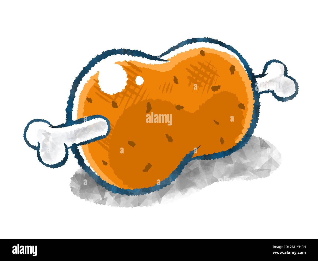 meat on the bone illustration Stock Photo - Alamy