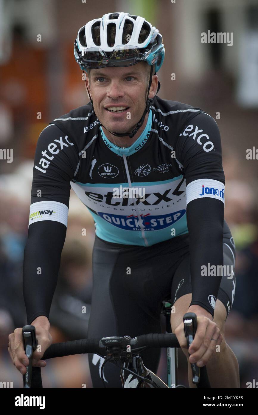 Belgian Iljo Keisse of team Etixx - Quick-Step pictured in action ...