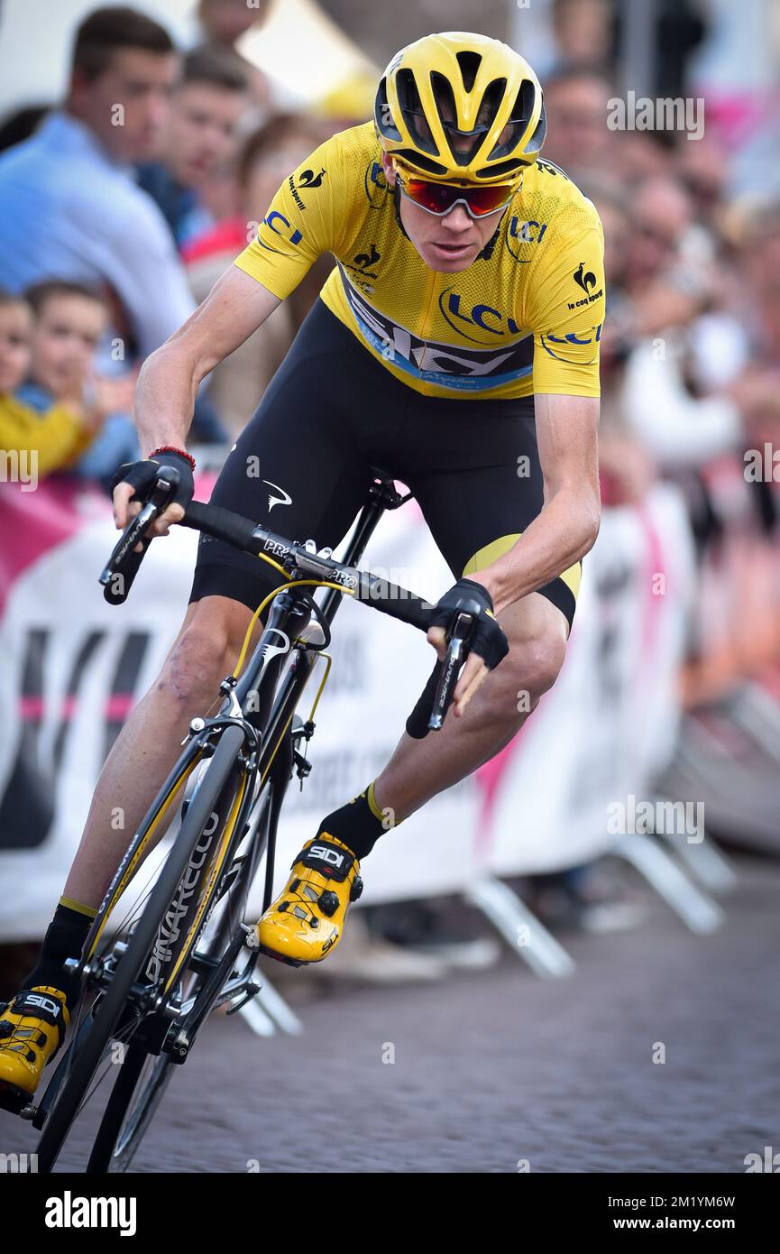 British Tour de France winner Chris Froome of Team Sky pictured in ...