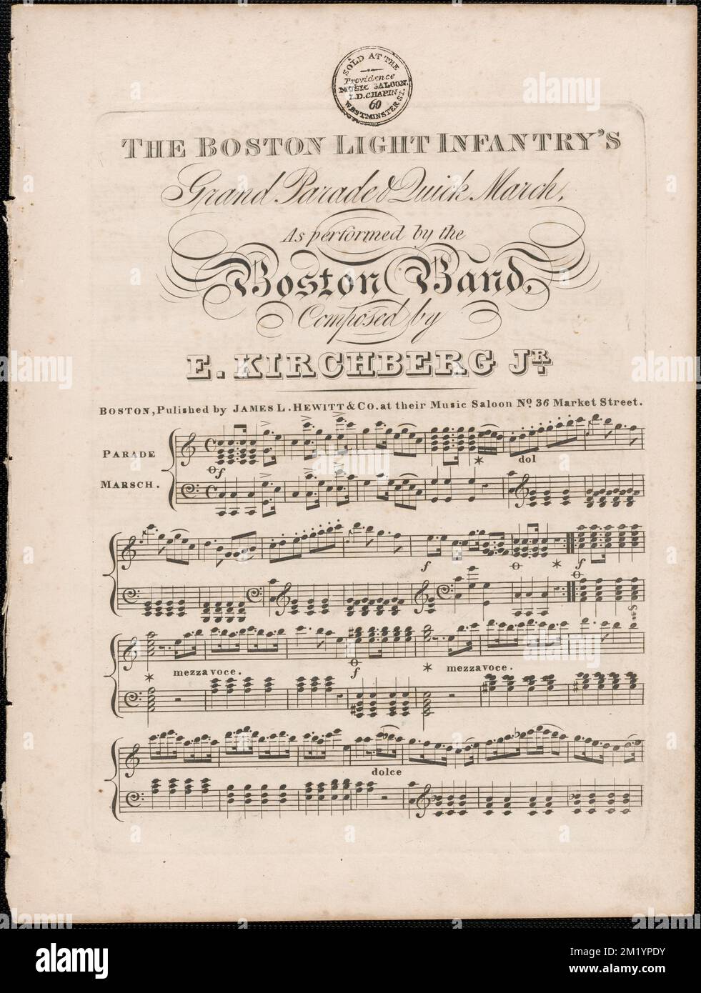 The Boston Light Infantry's grande parade quick march : As performed by ...