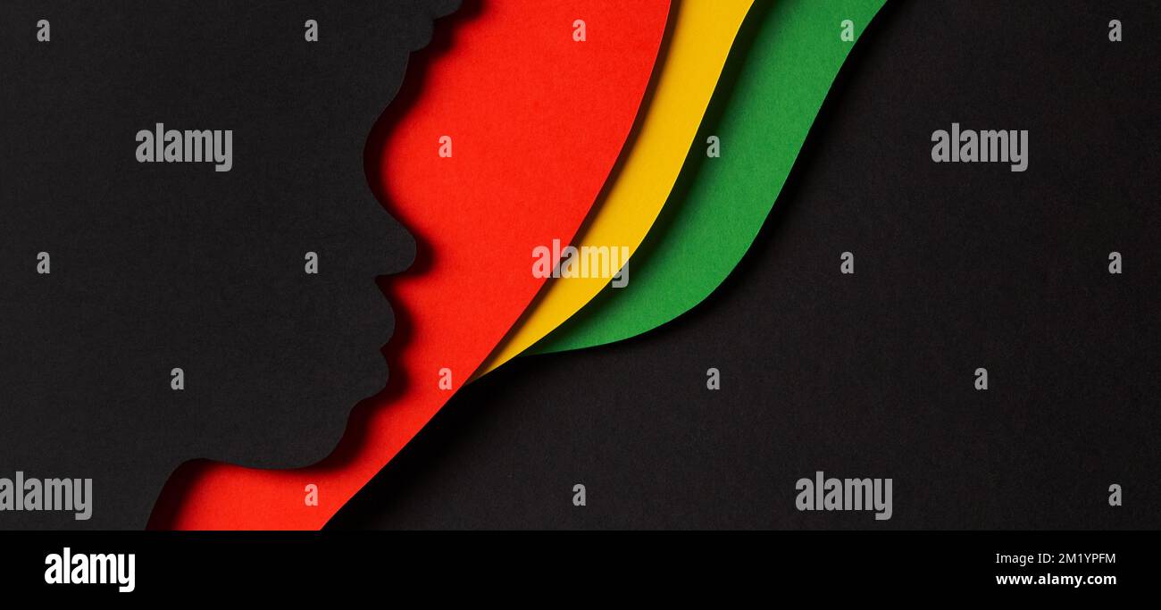 Black History Month color background. African Americans history ...