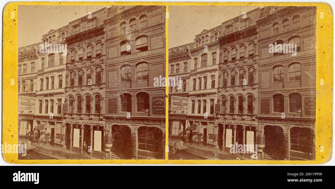 Boston Journal office , Newspaper industry Stock Photo - Alamy