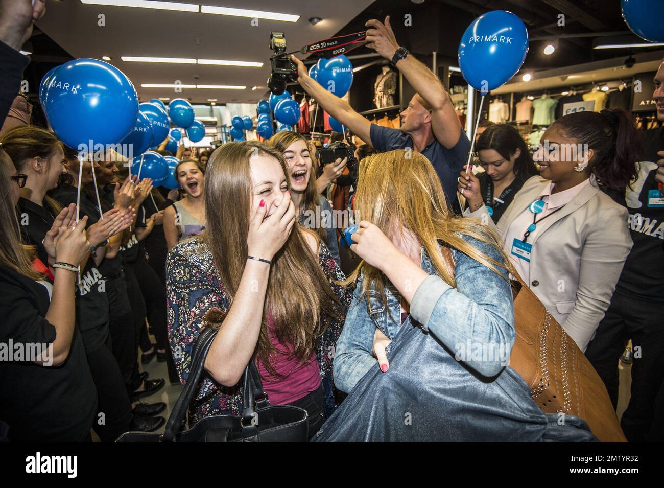 Illustration picture taken during the opening of the fourth Primark ...