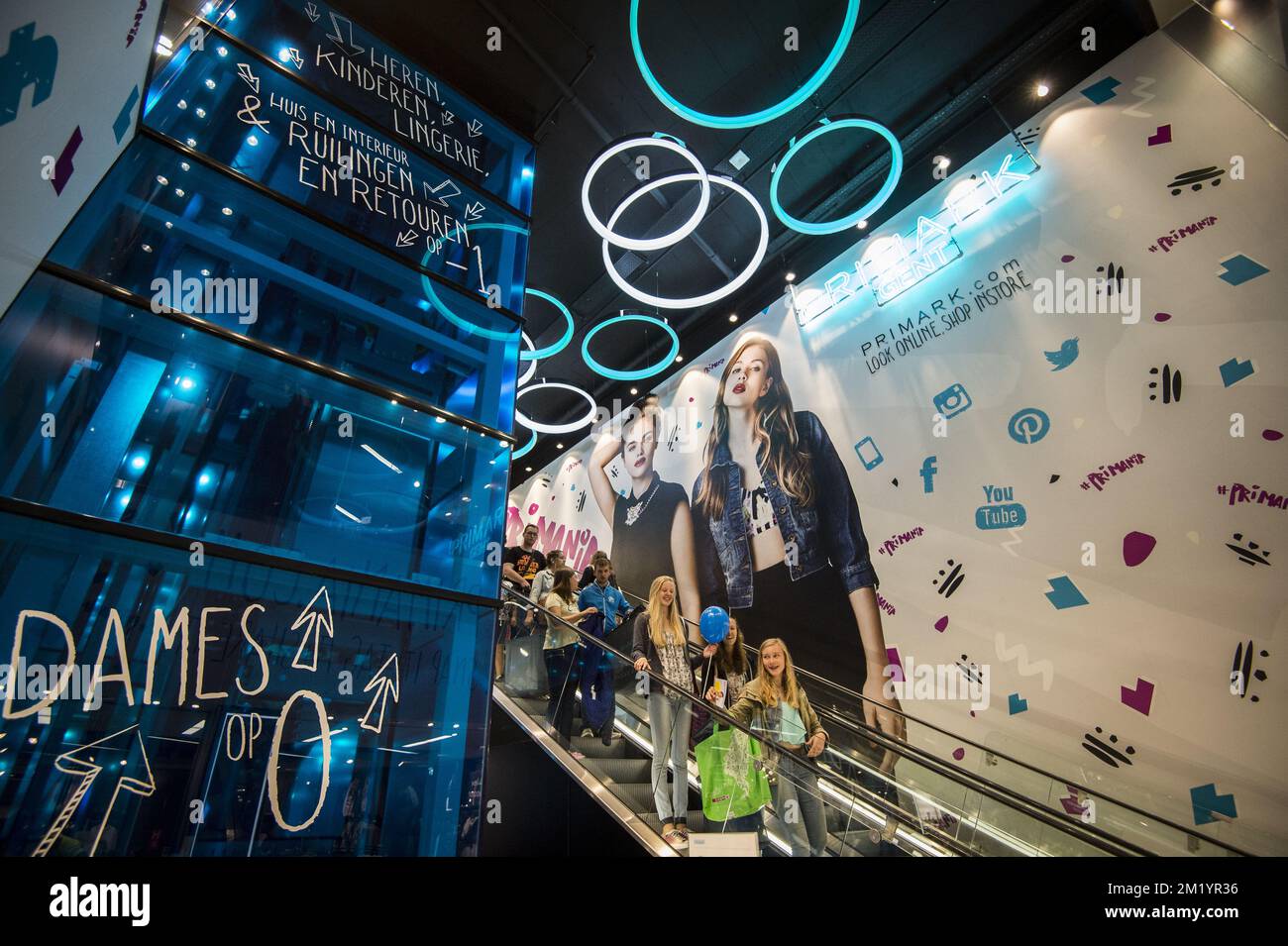 Illustration picture taken during the opening of the fourth Primark ...