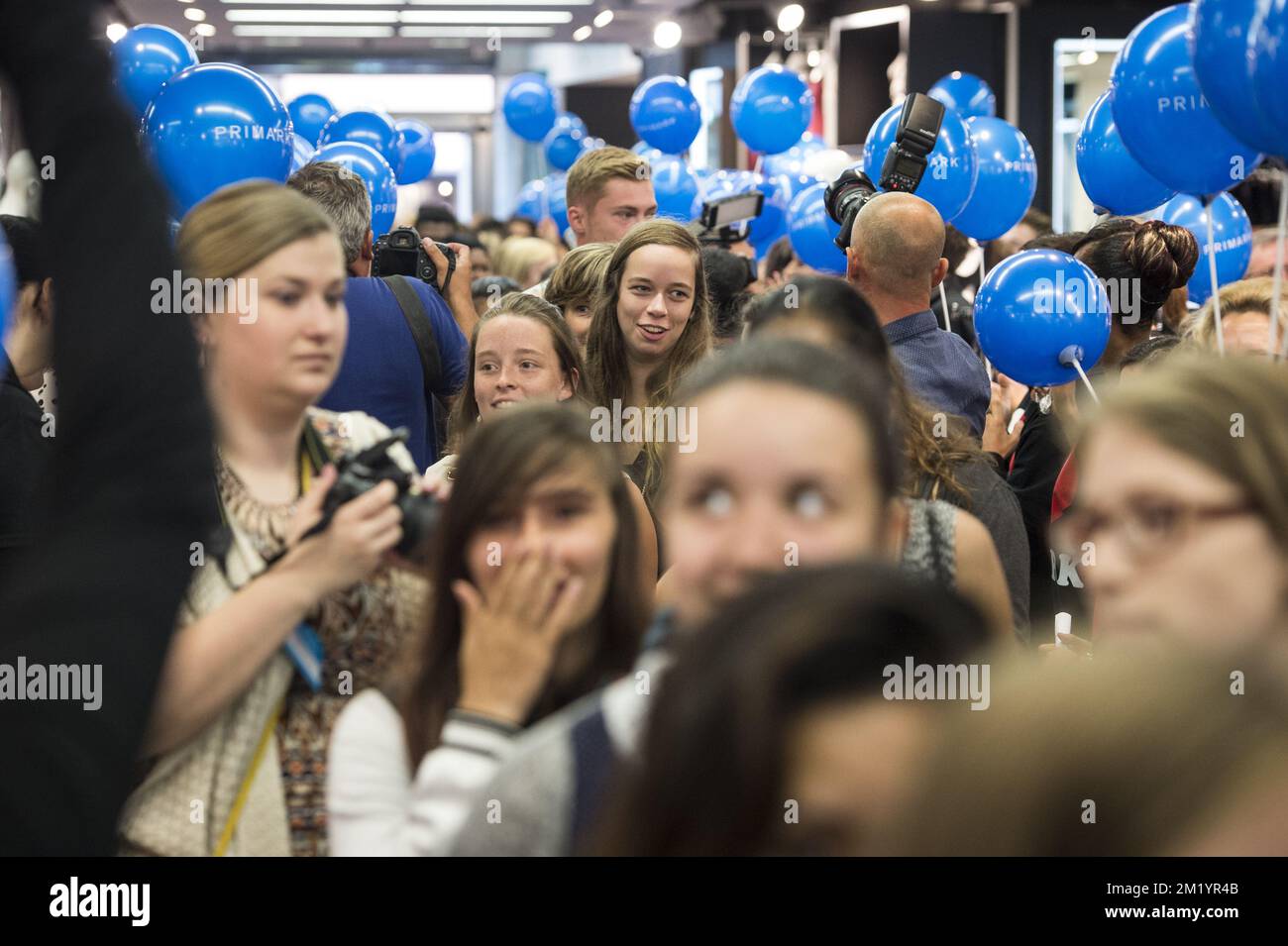 Illustration shows clients at the opening of the fourth Primark ...