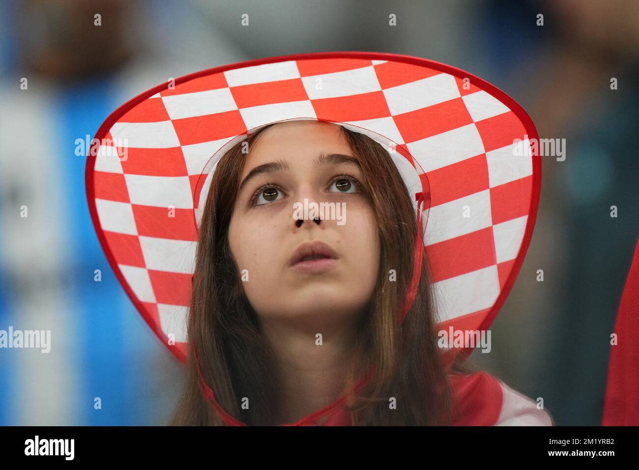 Lusail, Qatar. Dec 13, 2022, Croatia fans during the FIFA World Cup ...