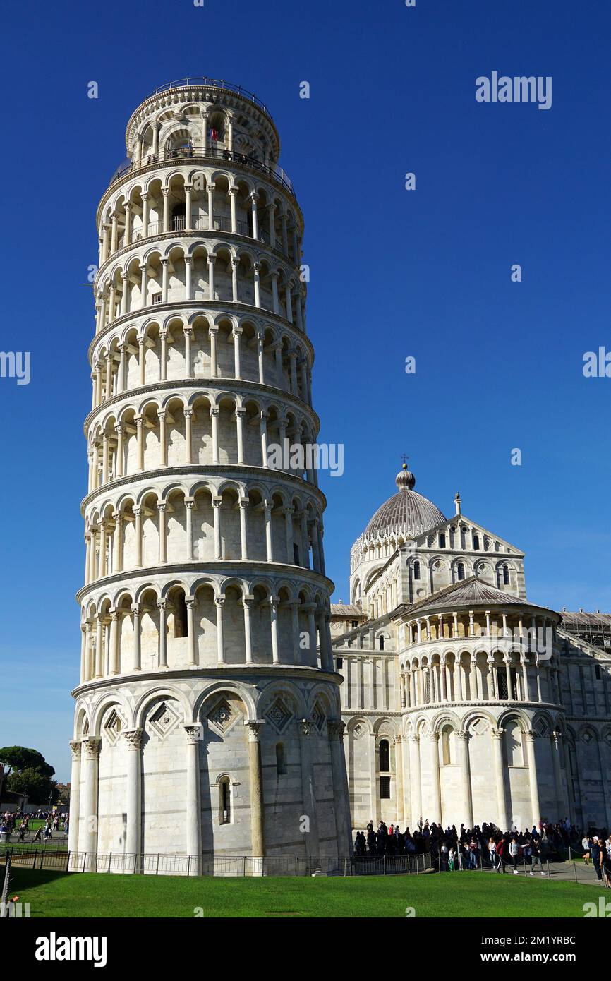 Leaning Tower and Pisa Cathedral, Piazza dei Miracoli, Square of ...