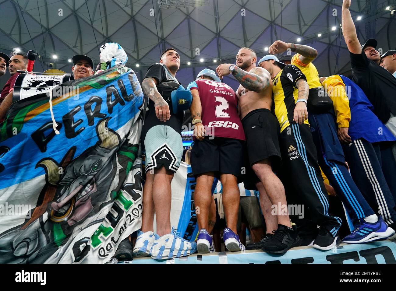 Lusail, Qatar. Dec 13, 2022, Argentina fans during the FIFA World Cup ...