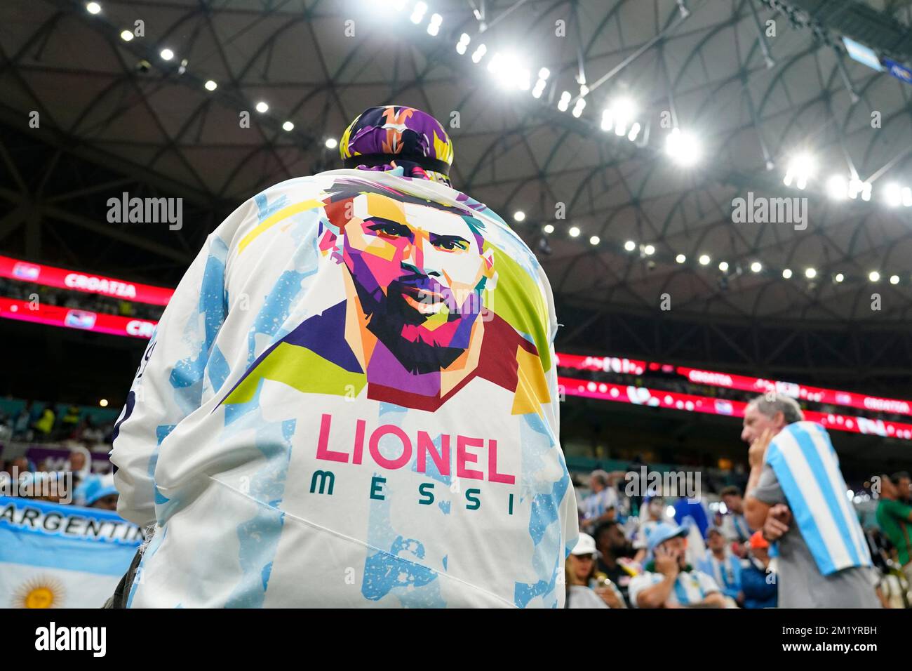 Lusail, Qatar. Dec 13, 2022, Argentina fans during the FIFA World Cup ...