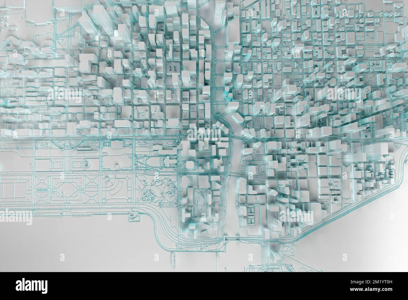 Simplified street map hi-res stock photography and images - Alamy