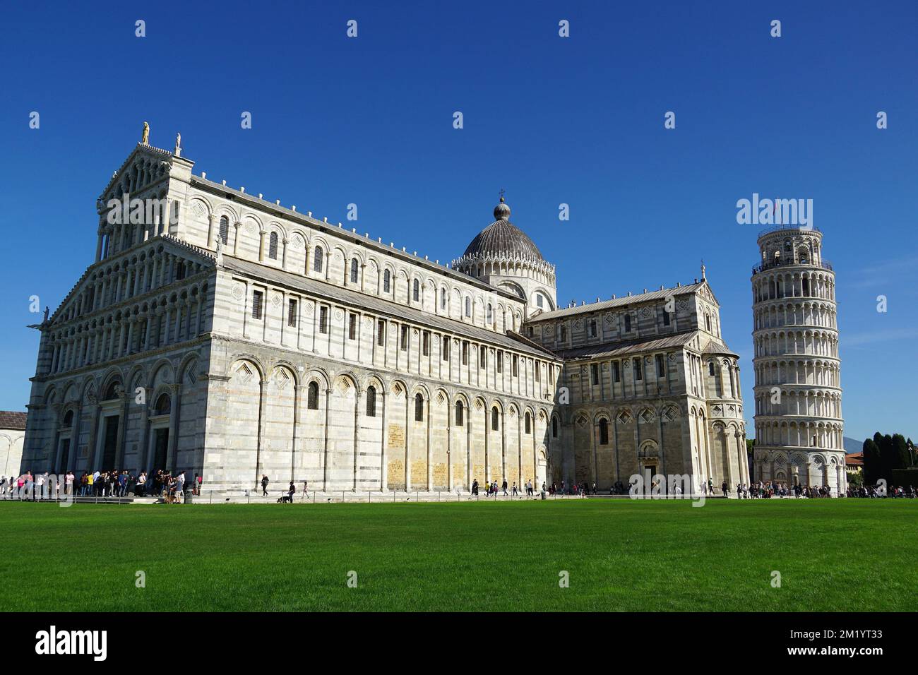 Leaning Tower and Pisa Cathedral, Piazza dei Miracoli, Square of ...